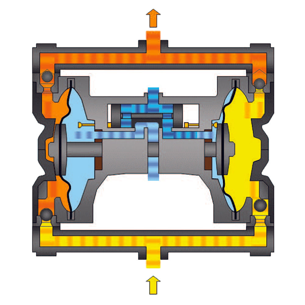 Wagner Zip 52 Double Diaphragm Pump (Low Pressure) – Stainless Steel B ...